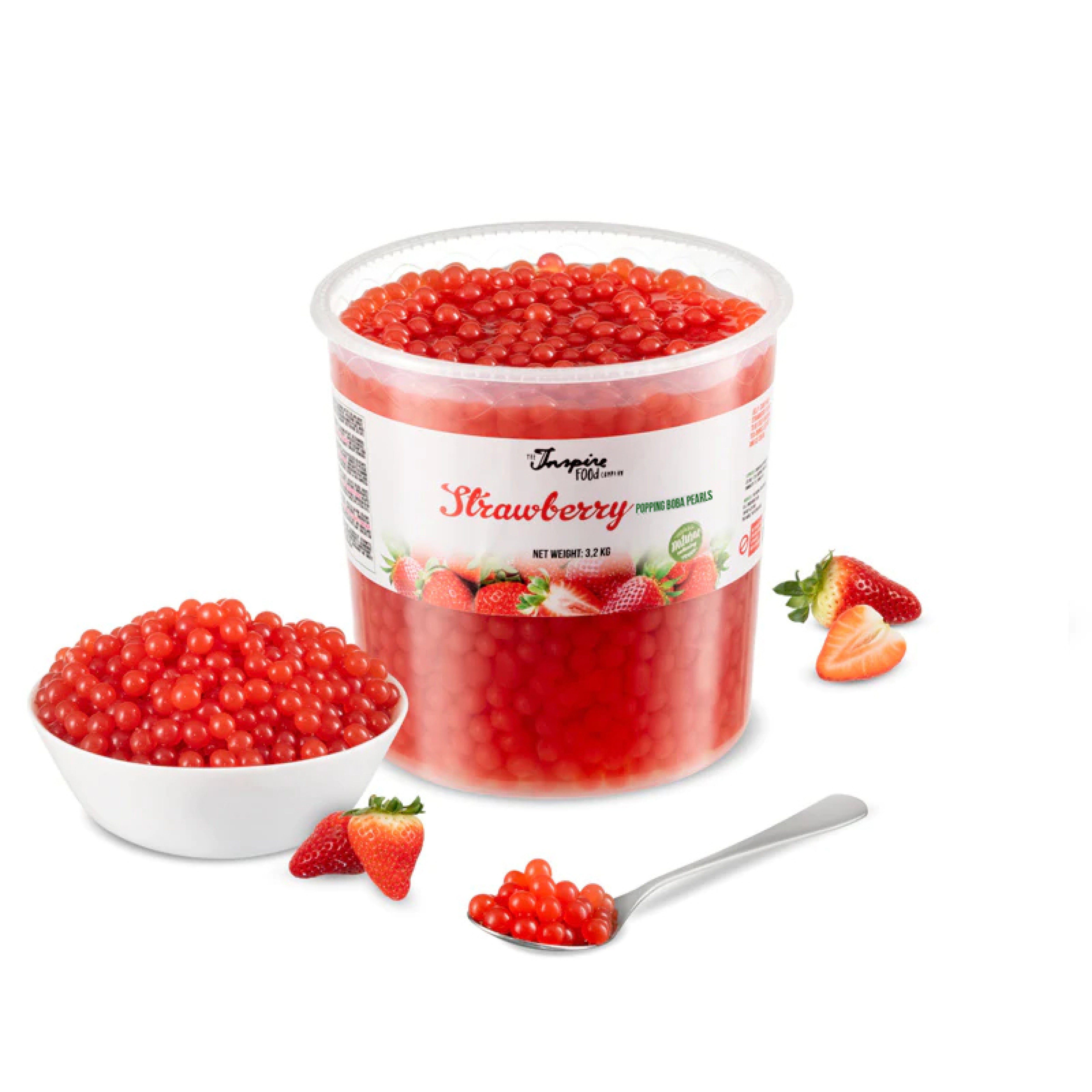Strawberry Fruit Pearls - 3.2kg TUBS (x4) – The Inspire Food Company ...
